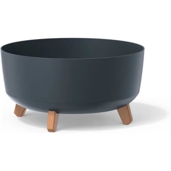 Pot De Fleurs Bas 14,3L Avec Pieds Amovibles Et Insert 380 Mm ...