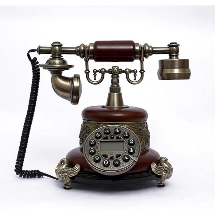 Téléphones Anciens téléphone Fixe Filaire téléphone Rotatif Classique Vintage des années 1930 ...
