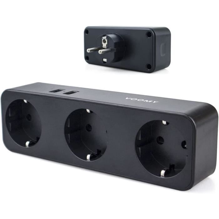 Multiprise Murale, 5 En 1 Multiprise Usb, Multiprise 3 Prises Et 2 Ports Usb, Prise Multiple Usb ...