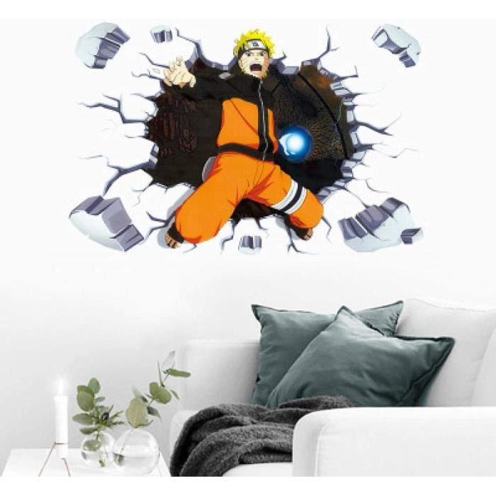 3D Sticker Mural Naruto Japonais De Bande Dessine Voiture Kurama ...