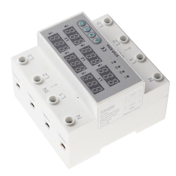 EJ.life Protection Tension Courant Réglable Numérique 3 Phase Relais de ...