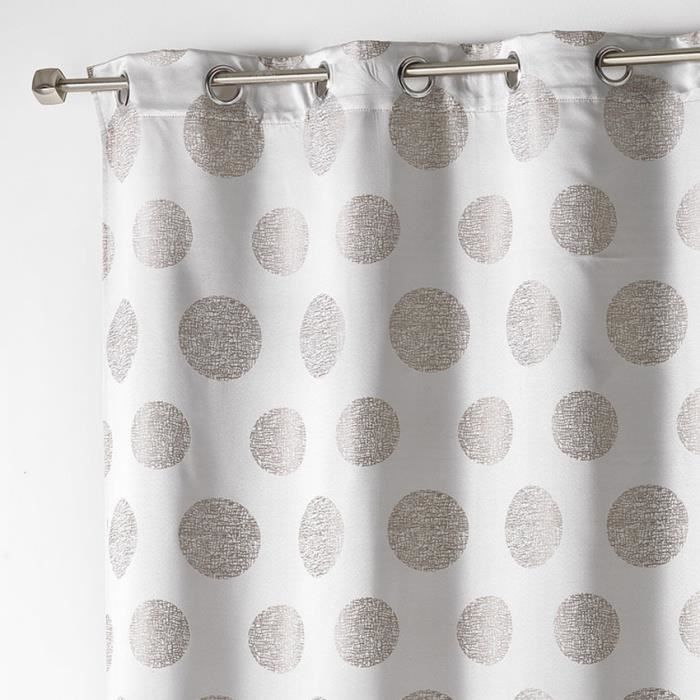 Rideau (140 x H260 cm) Satellis Gris - Cdiscount Maison