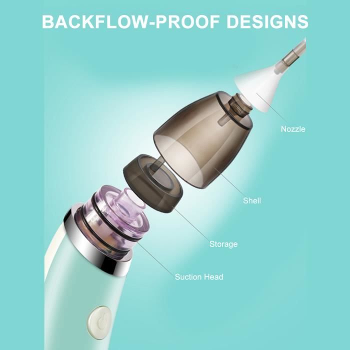 JAC- Eletric Baby Safe Nose Cleaner Aspirateur Mucus nasal Aspirateur ...