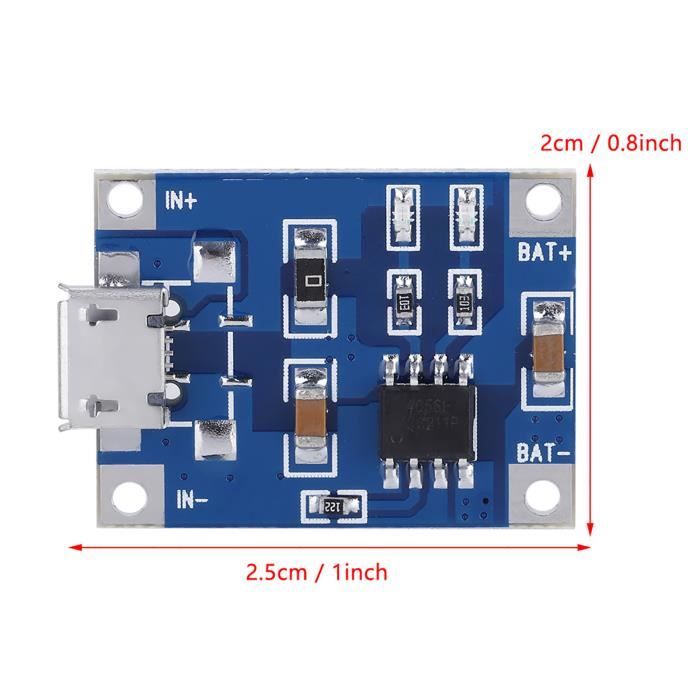 ROM Module Chargeur Batterie Lithium 1A Usb - Cdiscount Bricolage