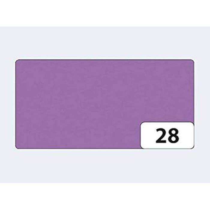 Papier - FOLIA - 6728 - Lilas - 500 x 700 mm - 130 g/m² - 10 feuilles ...