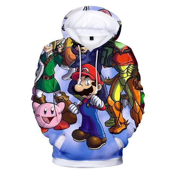 Nouveau classique dessin animé Mario Bros 3D impression veste hommes ...
