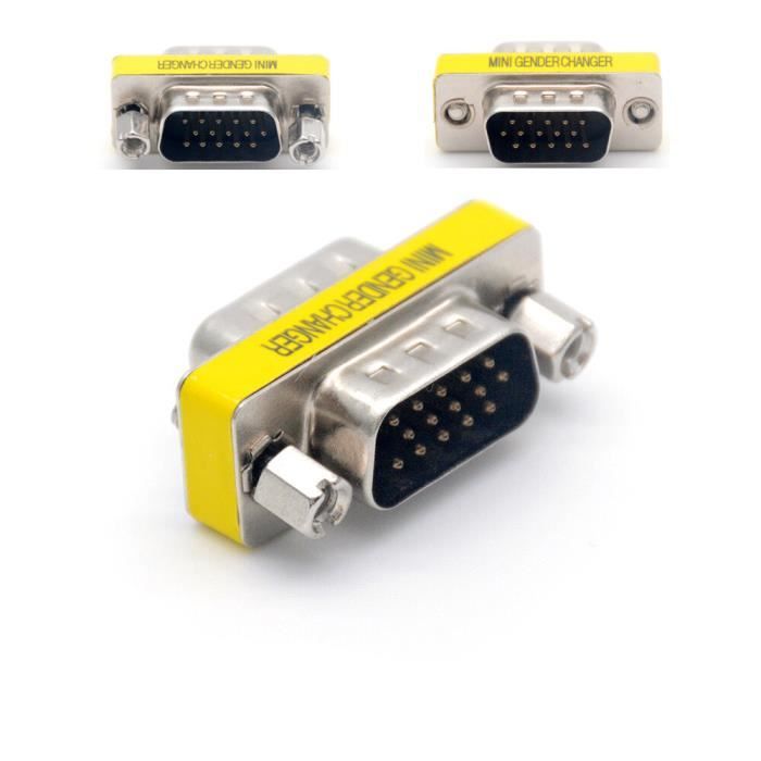 Connecteur VGA de port RS232 mâle-femelle à mâle-femelle D-SUB DB9 DB15 DB25 9-15-25 Pin M-F M-M ...