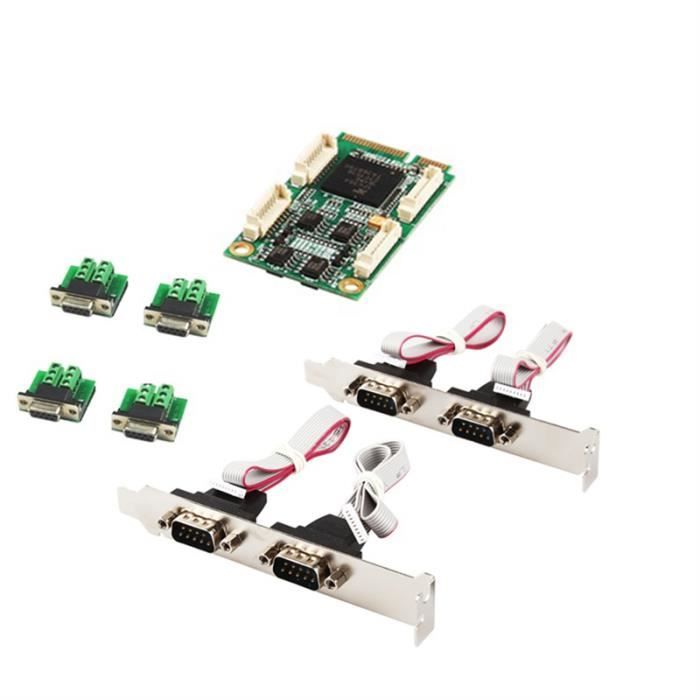 Mini PCIe 4 Ports RS422 RS485 Db9 Com Demi-Taille Mini PCI Express Port ...