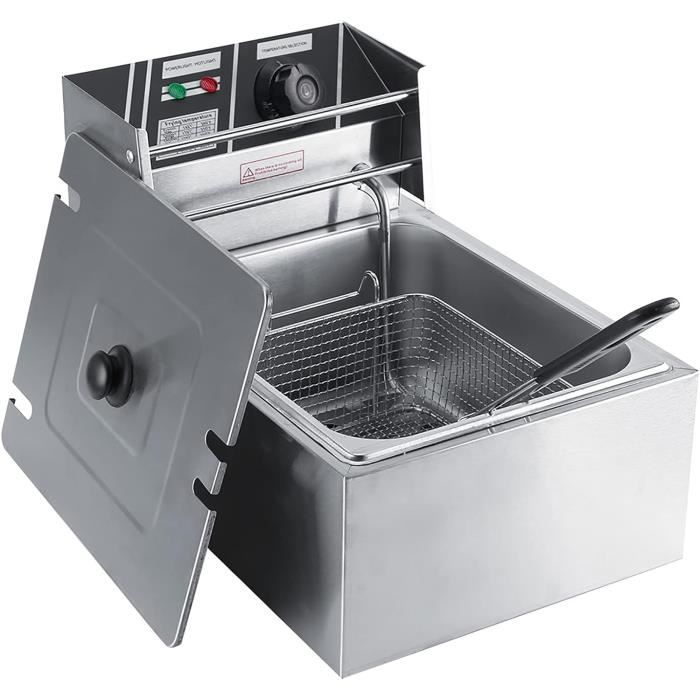 6L Friteuse Électrique Friteuse Commerciale, friteuse semi ...