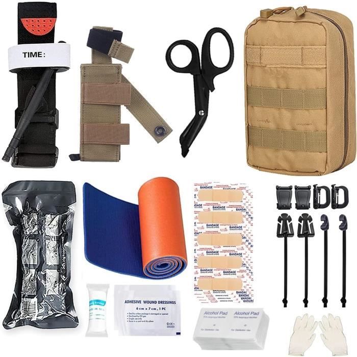 D'urgence Survie Kits, Tactique Militaire Traumatisme Trousse de Premiers soins, molle EMT IFAK ...