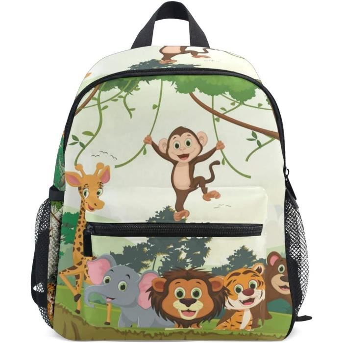 Sac À Dos Pour Enfants Jungle Animals Kindergarten - Sac Pour Enfants D ...
