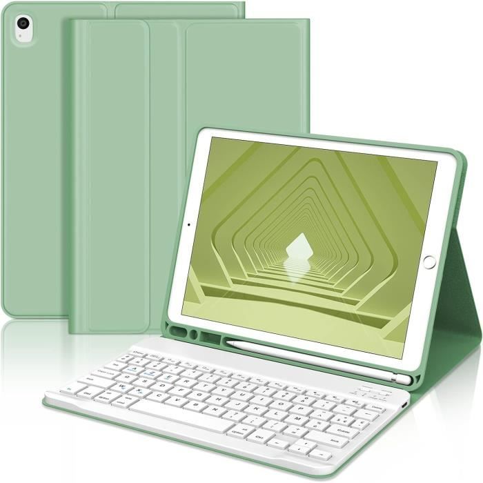 Coque Clavier Pour Ipad 9Eme Generation, Clavier Pour Ipad 10.2 8Eme ...