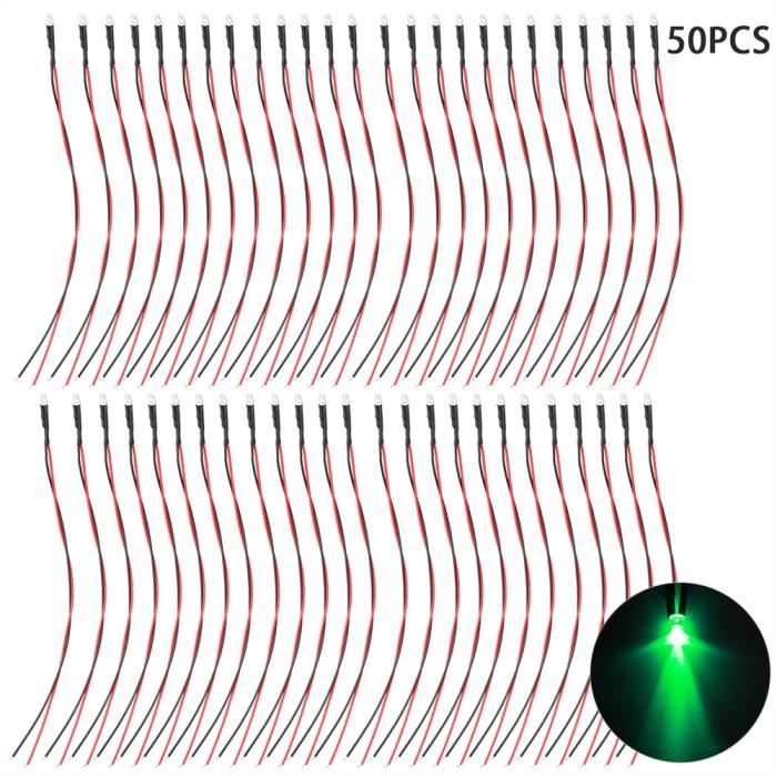 YOSOO Diode LED câblée 12V Diode électroluminescente précâblée ...