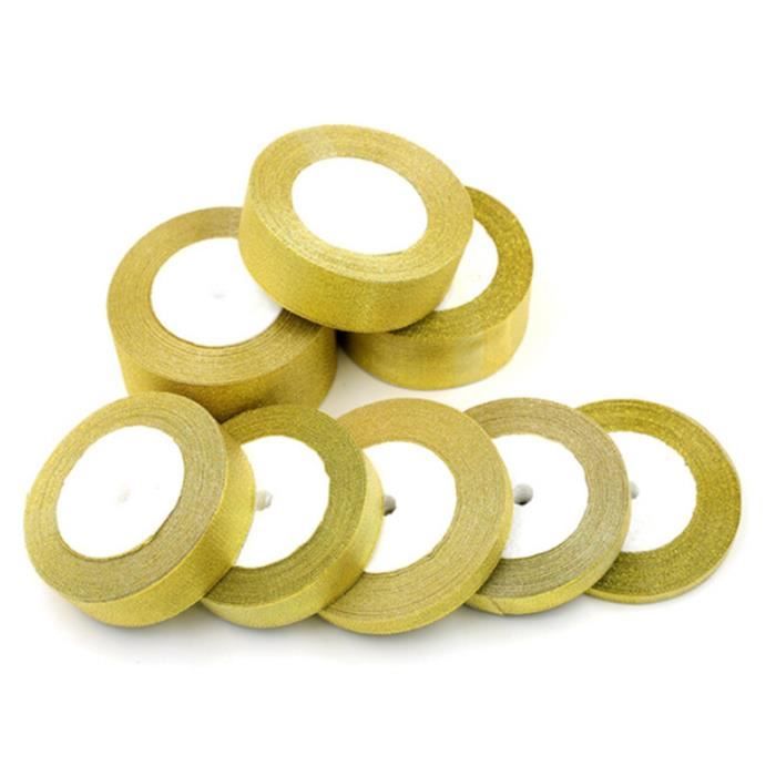 RUBAN ADHESIF ELECTRICITE,Gold onion ribbon-25mm--Rubans En Satin De ...