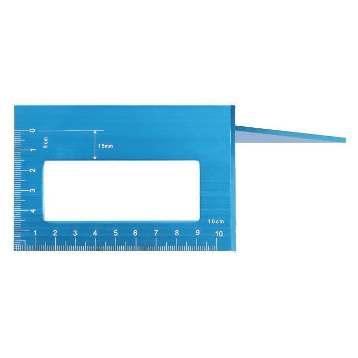 Règle d'angle Jauge à Onglets - ZJCHAO - Règle Droite Précise 3D 0-150 ...
