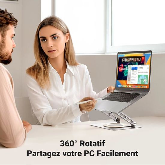 UGREEN Support Ordinateur Portable Rotatif 360 Degrés Support PC ...