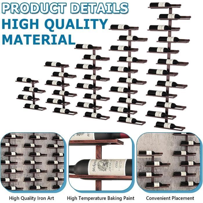 Supports À Vin À Montage Mural, Présentoir Mural Pour Bouteilles De Vin ...