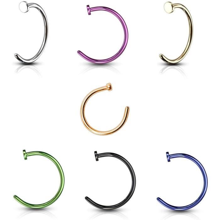 ® Piercing Nasal En Forme D'Anneau Pour Aile De Nez, Nez, Narine ...
