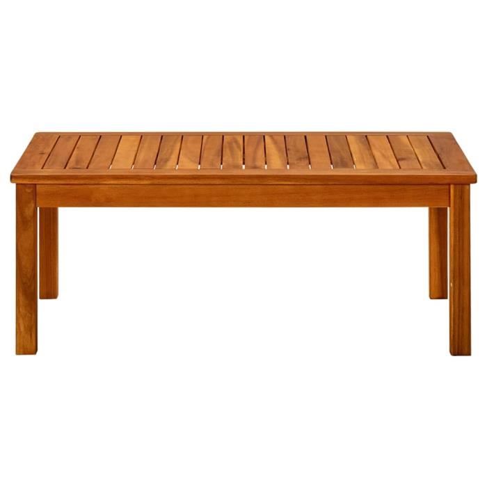 YOS-7024453363324Table basse de jardin 90x50x36 cm Bois solide d'acacia - Cdiscount Jardin