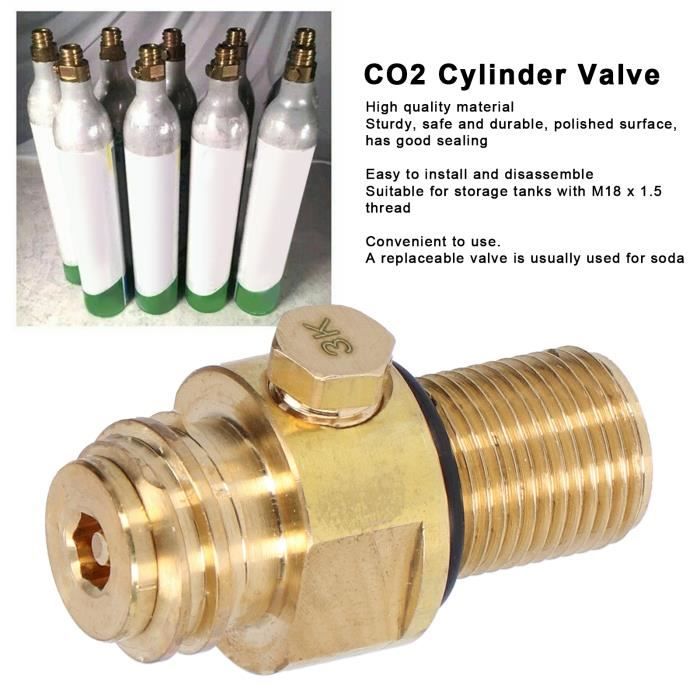 Adaptateur de recharge de bouteille CO2 - HURRISE - Valve à broche ...