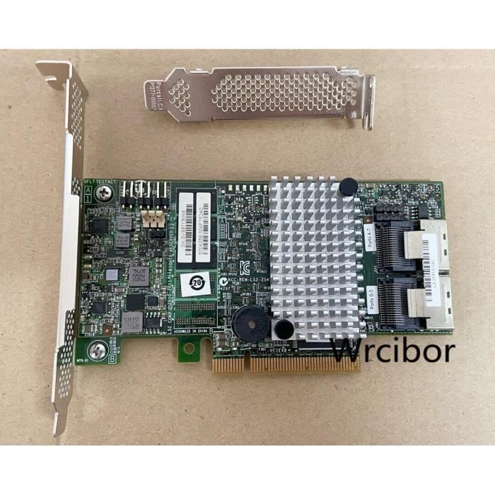 CS-07184-Carte contrôleur RAID PCIEx8. LSI 9267 8i 2208. 6GBps. 512 mo ...