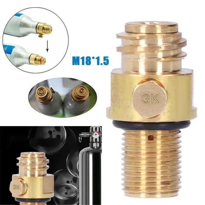 Adaptateur de recharge de bouteille CO2 - HURRISE - Valve à broche ...