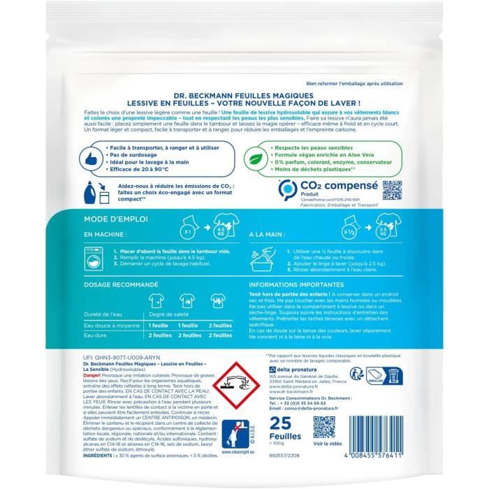 Feuilles Magiques Lessive En Feuilles L'Éclatante | Format Pré-Dosé ...
