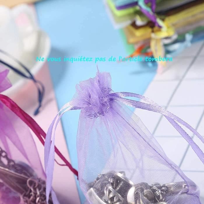 Sachet - 100 Pièces Organza Petit Sachets À Cadeaux La Fête Mariage ...