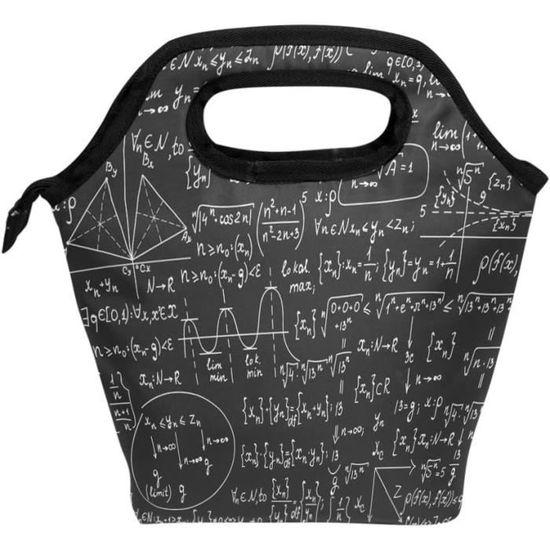 Math Educational Noir Étanche Réutilisable Durable Boîtes Repas ...
