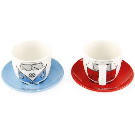 VW Collection - Volkswagen Combi Bus T1 Camper Van Set de 2 Tasses à ...