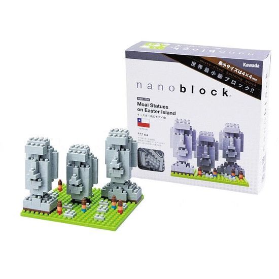 NANOBLOCK - MOAI STATUES ON EASTER ISLAND - Building Block Figure ...