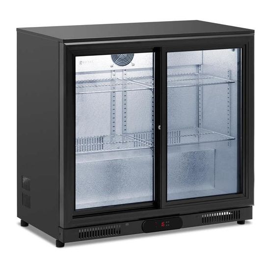 Frigo À Boissons Réfrigérateur Bar Vitrine Porte Double Vitrage 208L ...