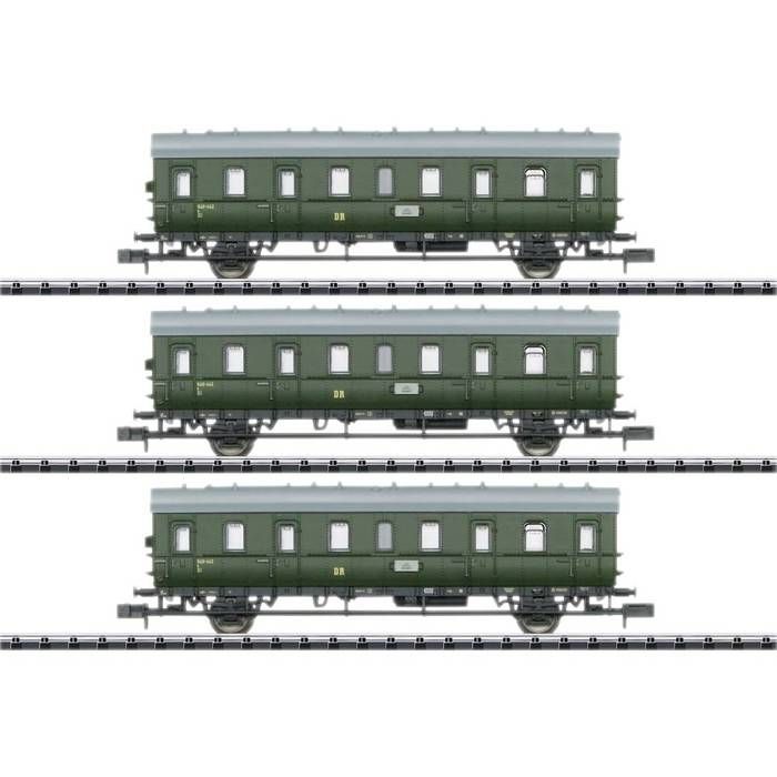 MiniTrix 18277 Set de 3 wagons de voyageurs N de la DR - Cdiscount Jeux ...