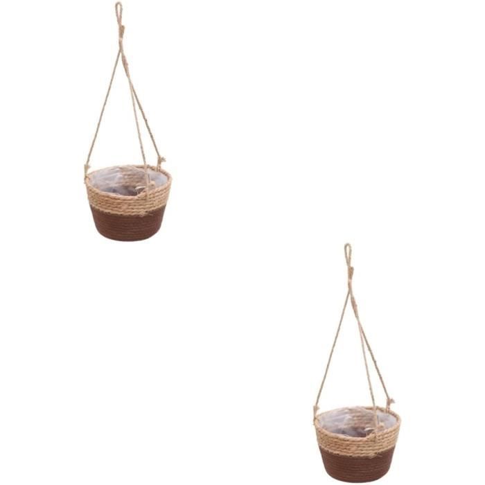 2 Pièces Panier Pour Le Stockage Jardinières Murales Intérieures Panier ...
