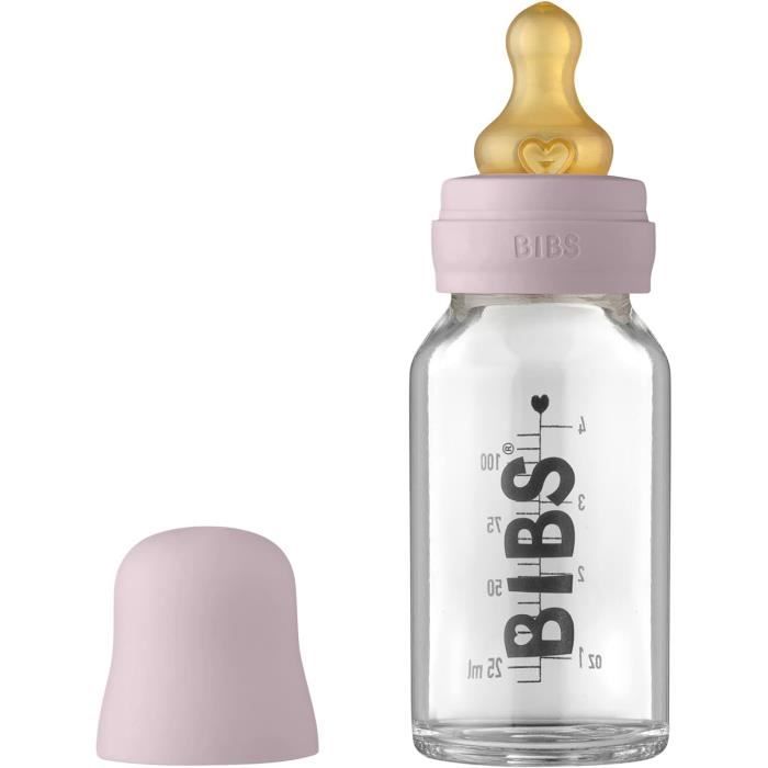 Baby Glass Bottle. Anti-Colique. Embout Rond En Latex De Caoutchouc ...