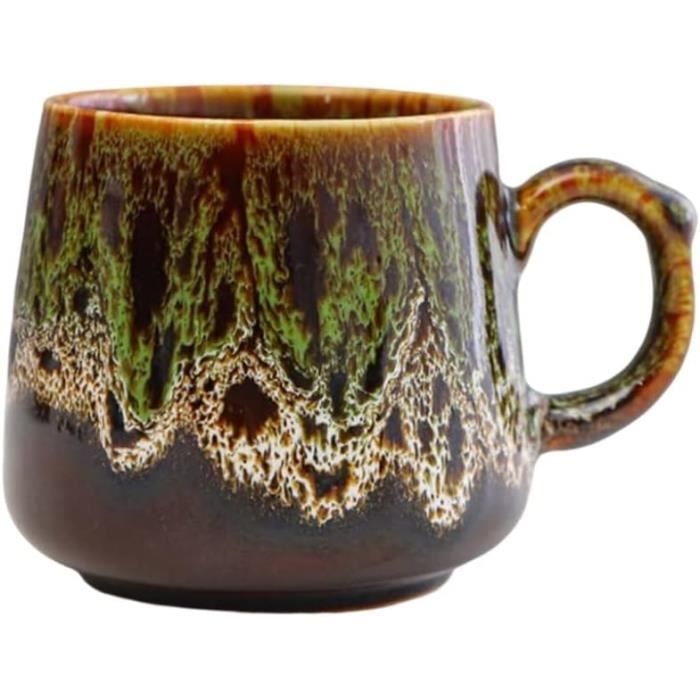 350Ml Tasse À Café En Céramique Avec Anse, Tasse À Thé Vintage Émaillée ...