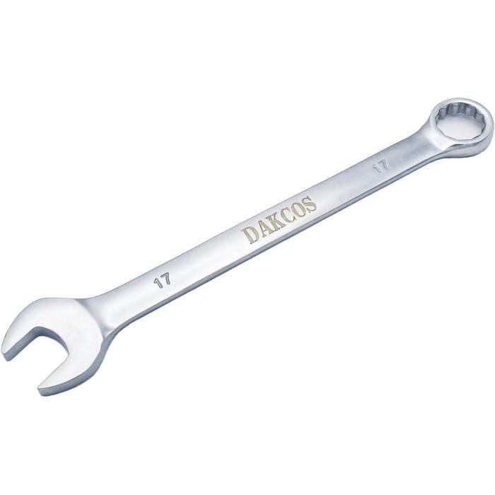 Clé mixte métrique 17 mm en acier au chrome vanadium [62] - Cdiscount ...