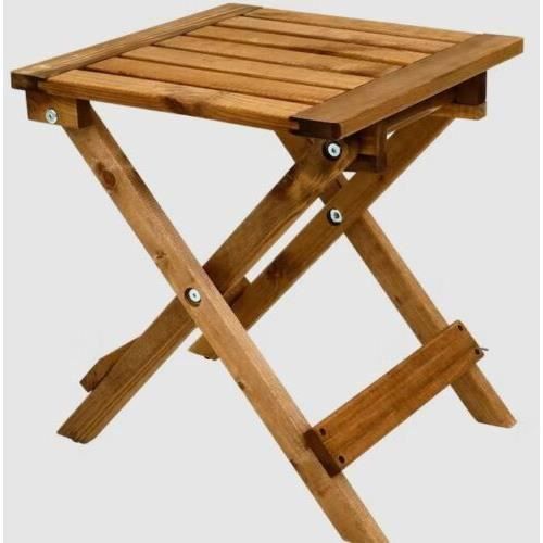 TABLE BASSE BOIS PLIANTE PLIABLE DESSERTE JARDIN PLAGE TERRASSE JARDIN ...