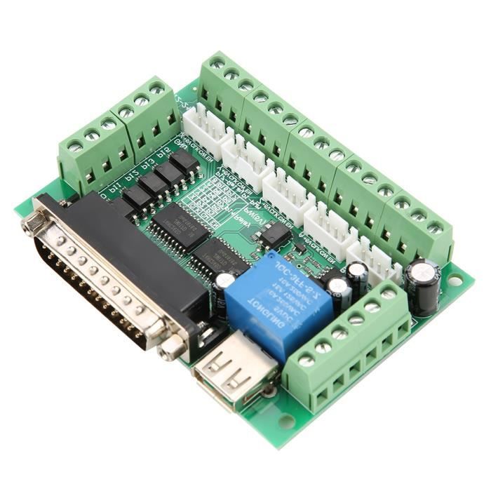 MACH3 5 Axes USB Interface Breakout Board Stepper Motor Interface Board CNC Controller for CNC ...