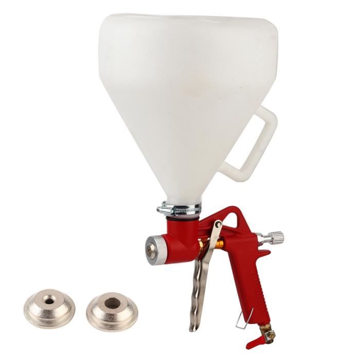 KEL Pistolet à crépir pneumatique avec godet 6L 3 Buses Pistolet à peinture pneumatique HB012 ...