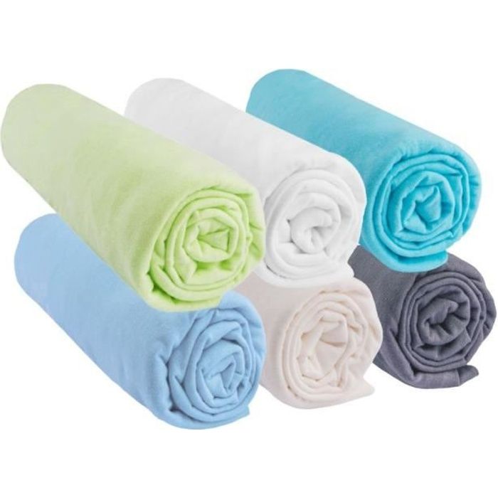 Drap housse bébé - EASY DORT - OCÉAN - 70x140 - Jersey coton - Couleur ...