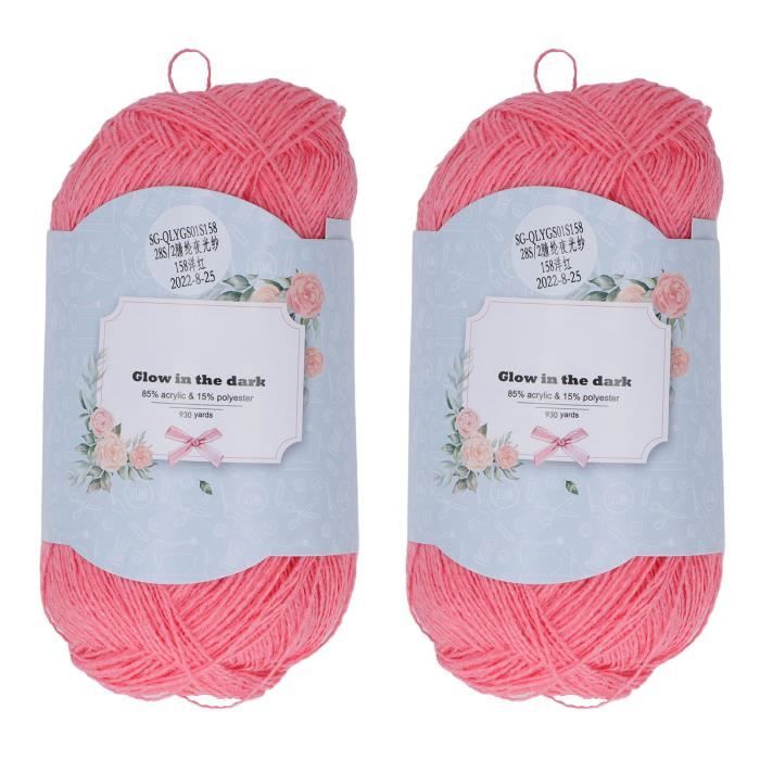 Fdit fil fin lumineux Fdit fil à crochet Fil à tricoter lumineux 930 ...