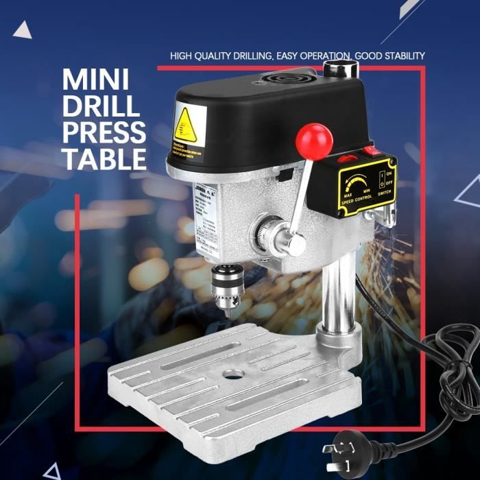 Mini perceuse à colonne, Perceuse à bois compacte CN, Prise 220V 340W ...