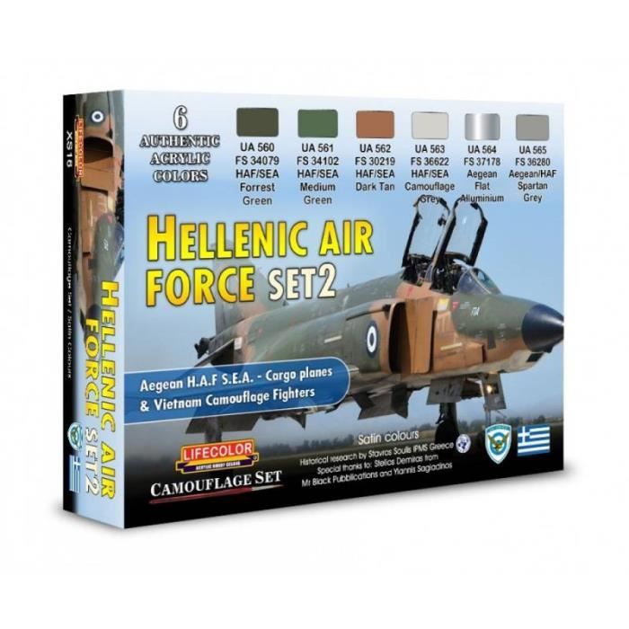 LIFECOLOR - Peinture Hellenic Air Force Set 2 |lifecolor|xs16| - Ref ...