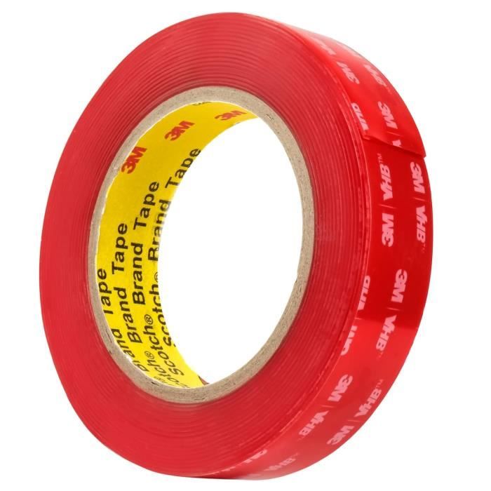 Ruban Adhésif Double Face 3M Vhb Transparent Et Étanche - 4,8 M De Long - 2,4 Cm De Large ...