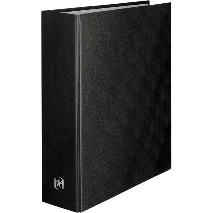 OXFORD Classeur Balacron A4XL Dos 80mm 4 Anneaux en D Couverture Carte ...