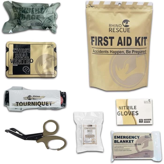 RHINO RESCUE Paquets de trauma tactique, Arrêter le saignement ...