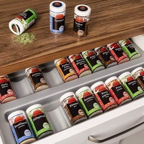 Orga-Box Bac à Épices rt pour Boites d'Épices - 488 x 28 x 473 mm ...