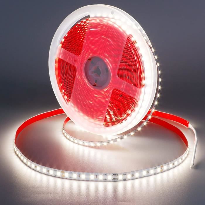 24V 20M Ruban À Led Blanc Naturel 4000K Haute Densité 2400Led 2835 Smd ...