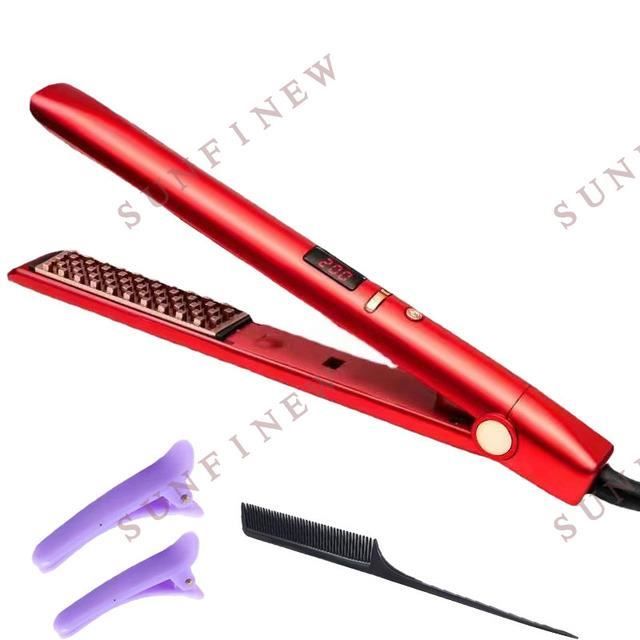 LISSEUR ,red no box-L'UA--Mini Fer À Friser 3d Flottant En Céramique ...